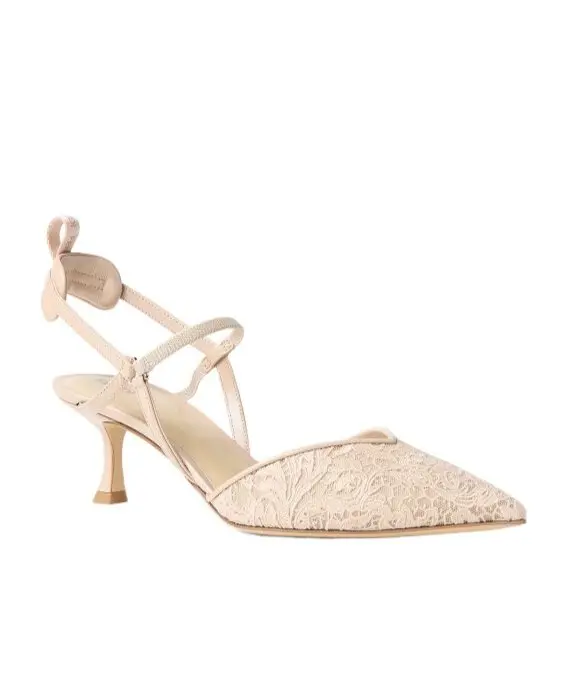 Fendi Very Colibrì -colored Tulle Medium-heeled Slingbacks