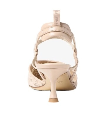 Fendi Very Colibrì -colored Tulle Medium-heeled Slingbacks