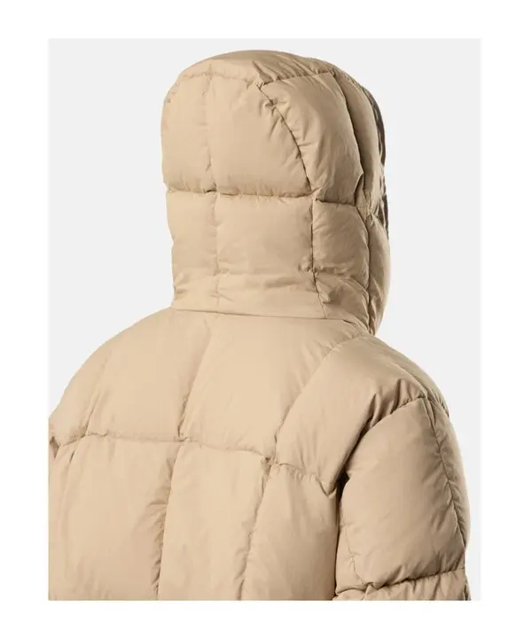 Stone Island Hooded Down Jacket With Wind Resistance - Biscuit Color