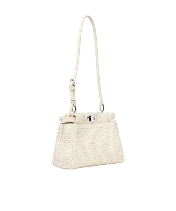 Fendi My Peekaboo Xs Woven Leather Bag