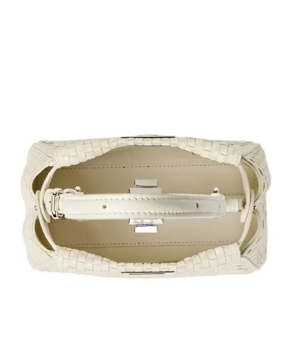 Fendi My Peekaboo Xs Woven Leather Bag