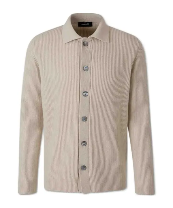 GRAN SASSO Button-up Ribbed Cardigan