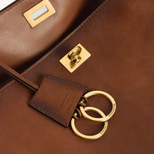 Balenciaga Rodeo Handbag Small In Caramel - Caramel Color