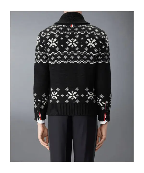 Thom Browne Icelandic Fair Isle Cashmere Cardigan
