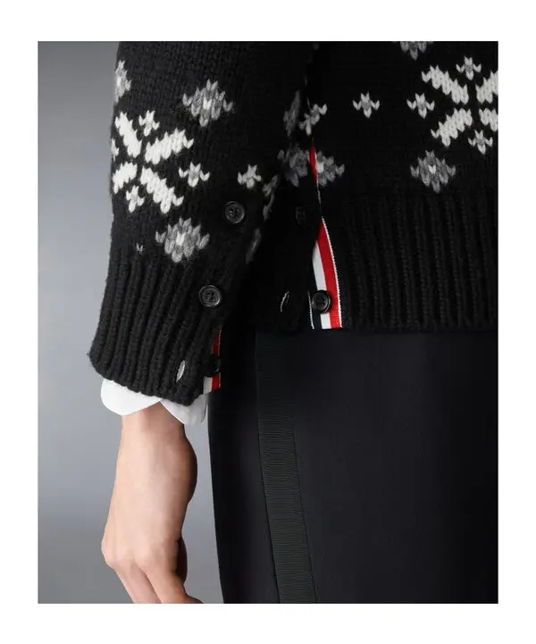 Thom Browne Icelandic Fair Isle Cashmere Cardigan