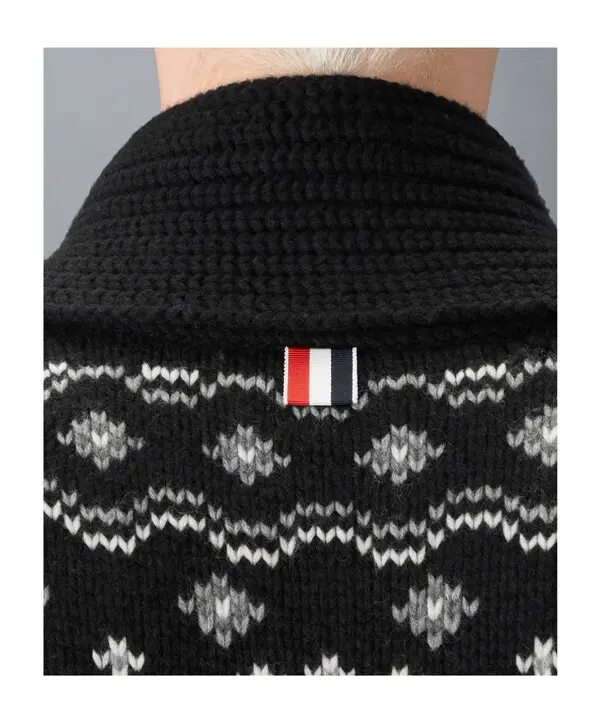 Thom Browne Icelandic Fair Isle Cashmere Cardigan