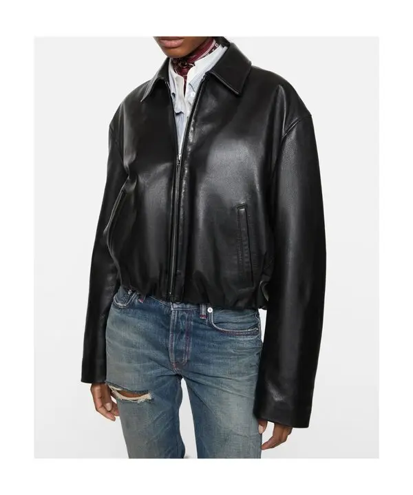 Acne Studios Logo-debossed Cropped Jacket