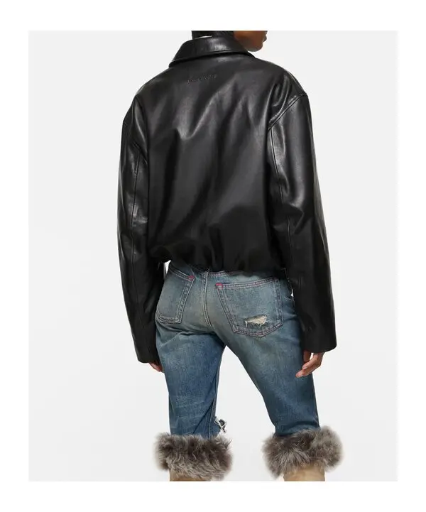 Acne Studios Logo-debossed Cropped Jacket
