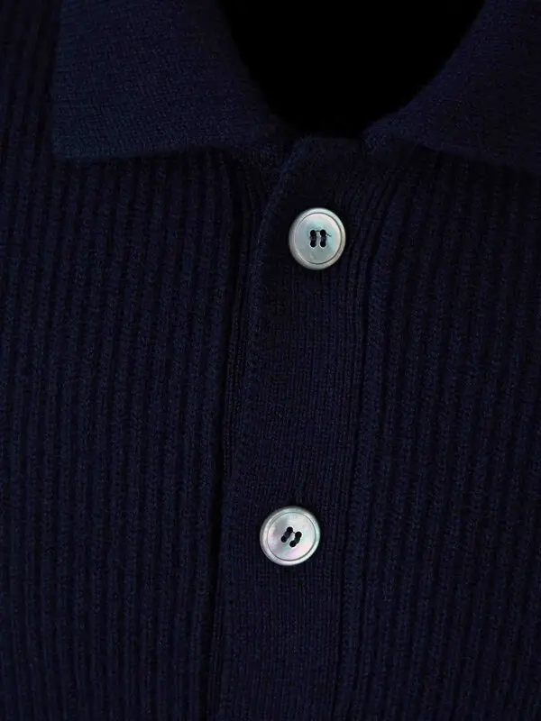 GRAN SASSO Button-up Ribbed Cardigan