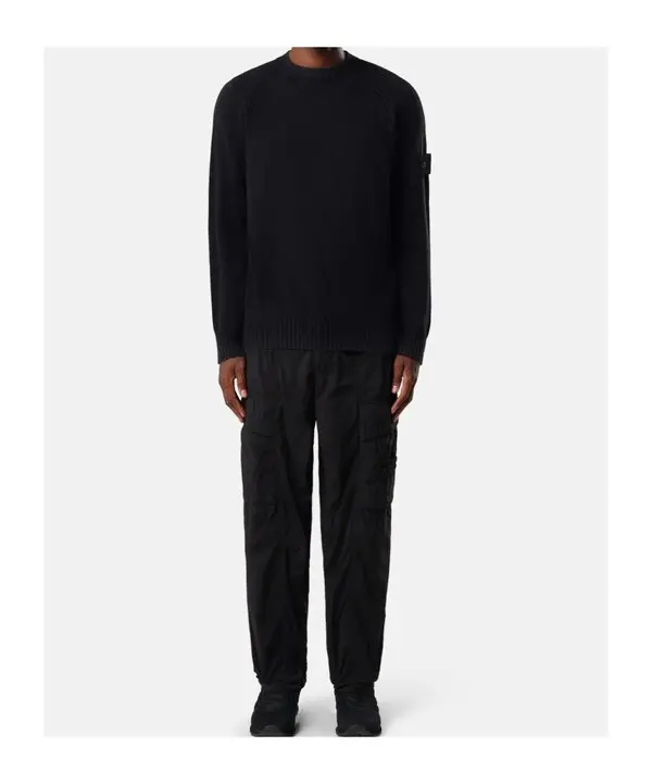 Stone Island Regular-fit Crewneck Jumper With Raglan Sleeves