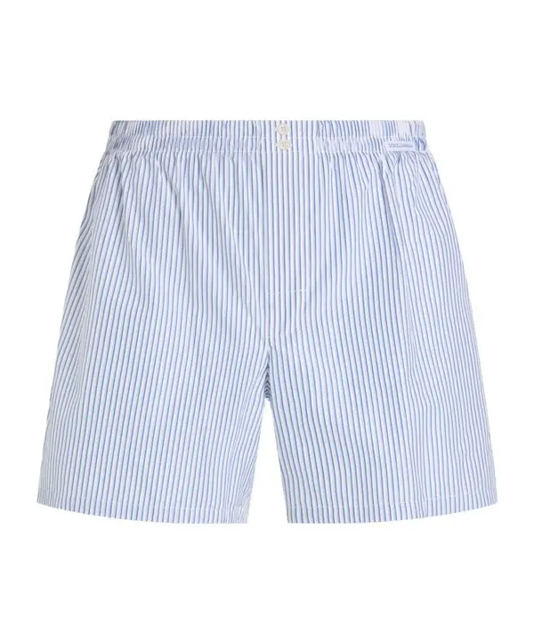 Dolce & Gabbana Dolce Gabbana Striped Poplin Boxer Shorts - Multi-colored