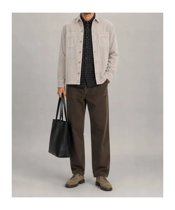 A.p.c. Button-up Straight Hem Shirt - Beige