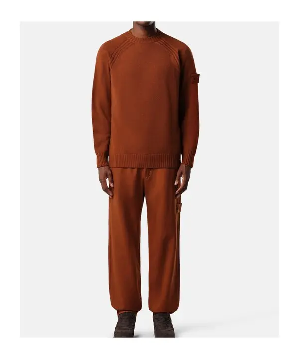 Stone Island Regular-fit Crewneck Jumper With Raglan Sleeves