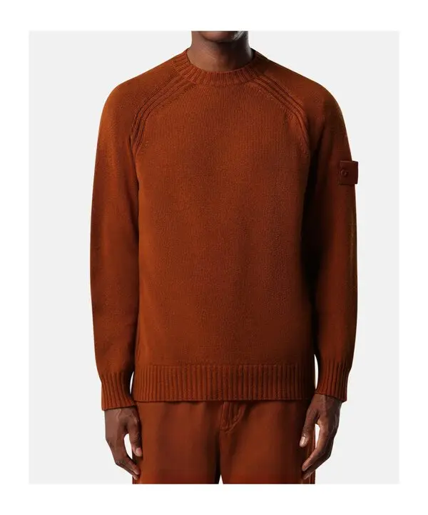 Stone Island Regular-fit Crewneck Jumper With Raglan Sleeves