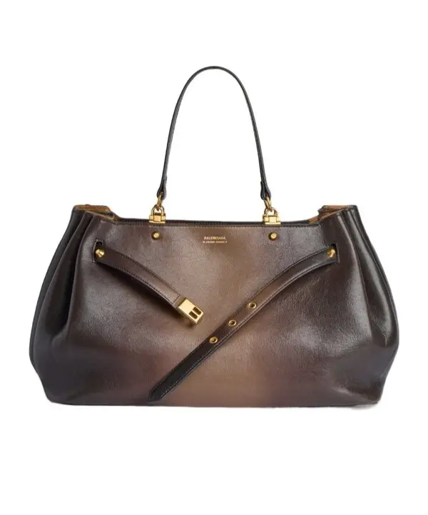 Balenciaga Fan Carry All Bag Medium - Black/light Taupe