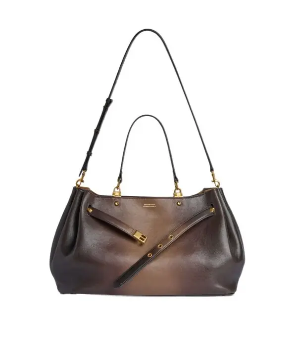 Balenciaga Fan Carry All Bag Medium - Black/light Taupe
