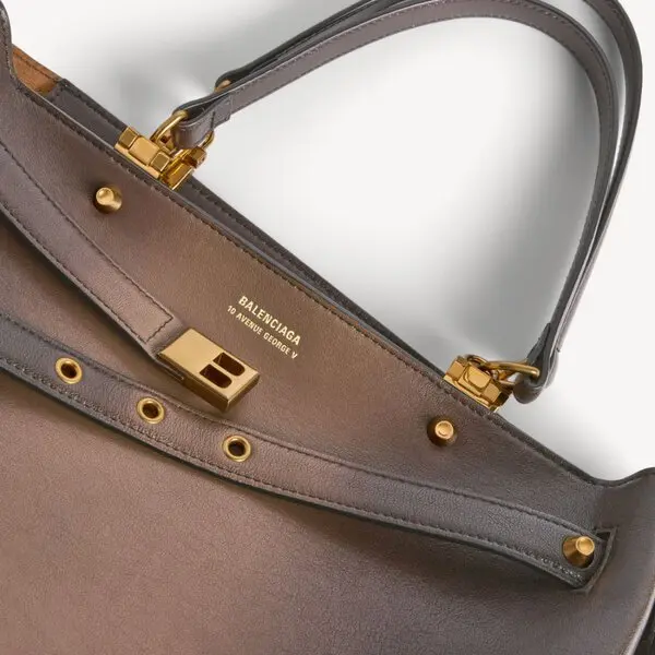 Balenciaga Fan Carry All Bag Medium - Black/light Taupe