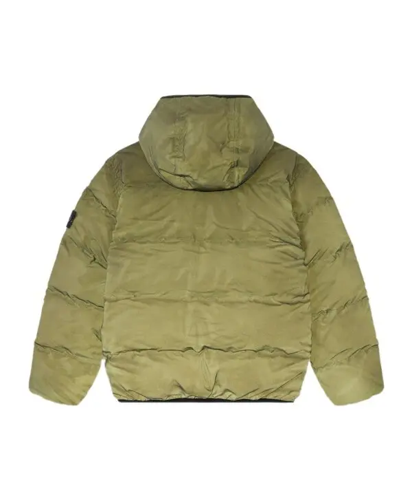 Stone Island Hooded Down Jacket With Reflective Coating