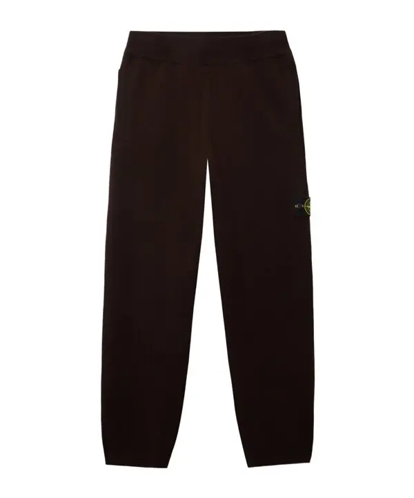 Stone Island Regular-fit Knit Joggers With Elastic Drawstring Waist