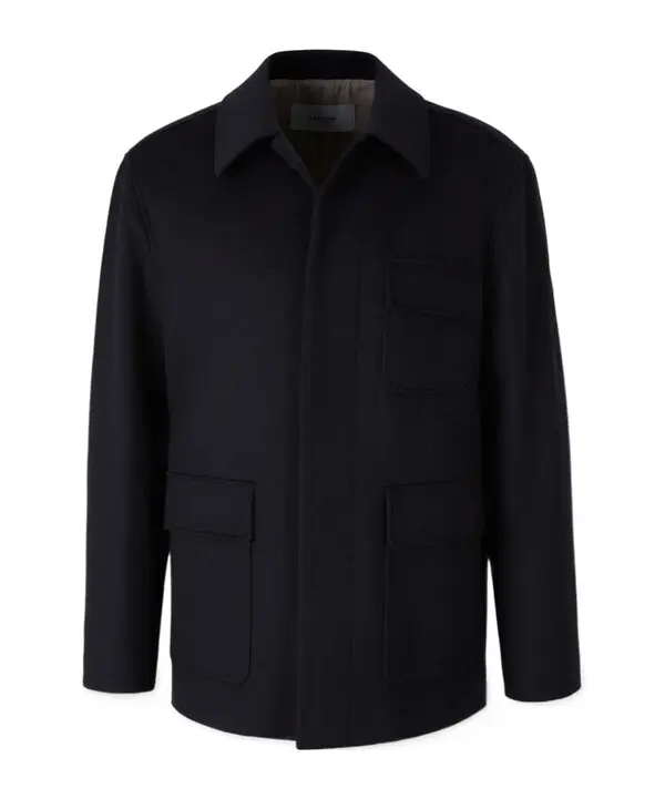 LARDINI Pocket Detailed Concealed Fastened Jacket