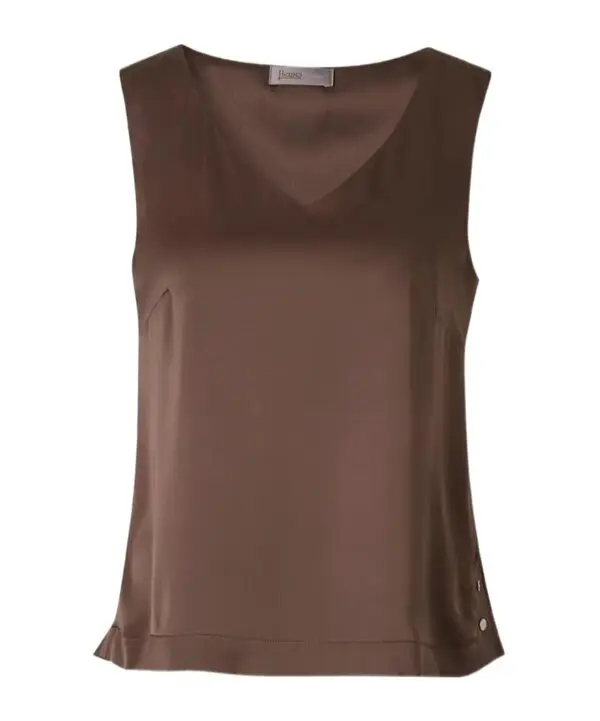 Herno Satin-finish V-neck Blouse