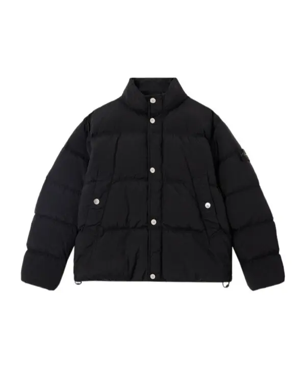 Stone Island Stand Collar Down Jacket - Black