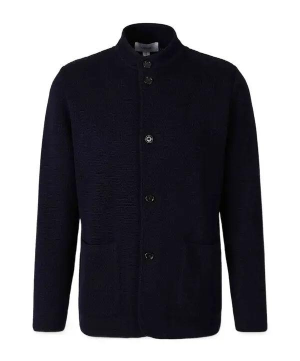 LARDINI High Neck Button-up Jacket