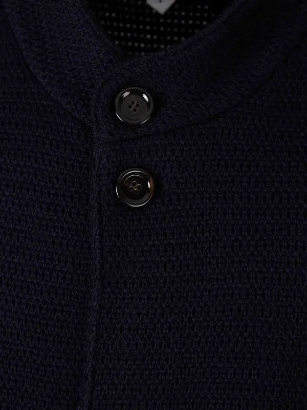 LARDINI High Neck Button-up Jacket