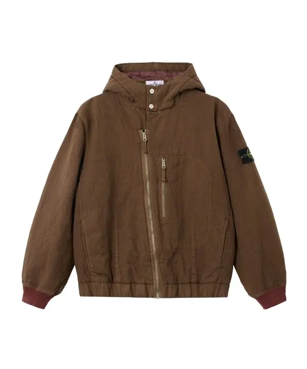 Stone Island Padded Hooded Jacket With Anti-drop
