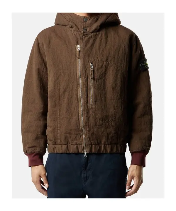 Stone Island Padded Hooded Jacket With Anti-drop