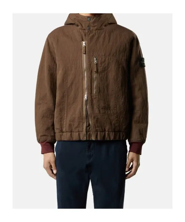 Stone Island Padded Hooded Jacket With Anti-drop
