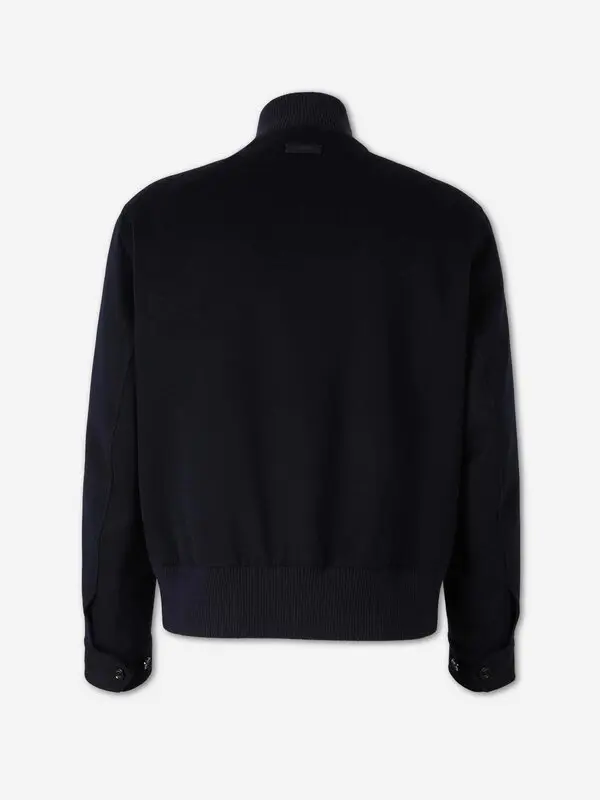 LARDINI Button-front Jacket With Ribbed Trims