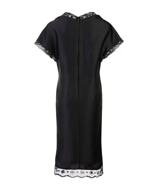 Simone Rocha Lace-trim Cut-out Midi Dress