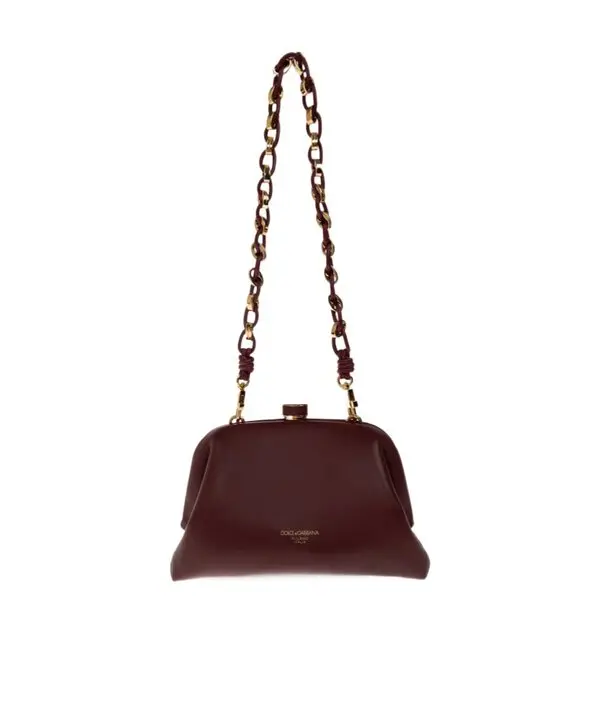 Dolce & Gabbana Mini Grandma Leather Clutch Bag