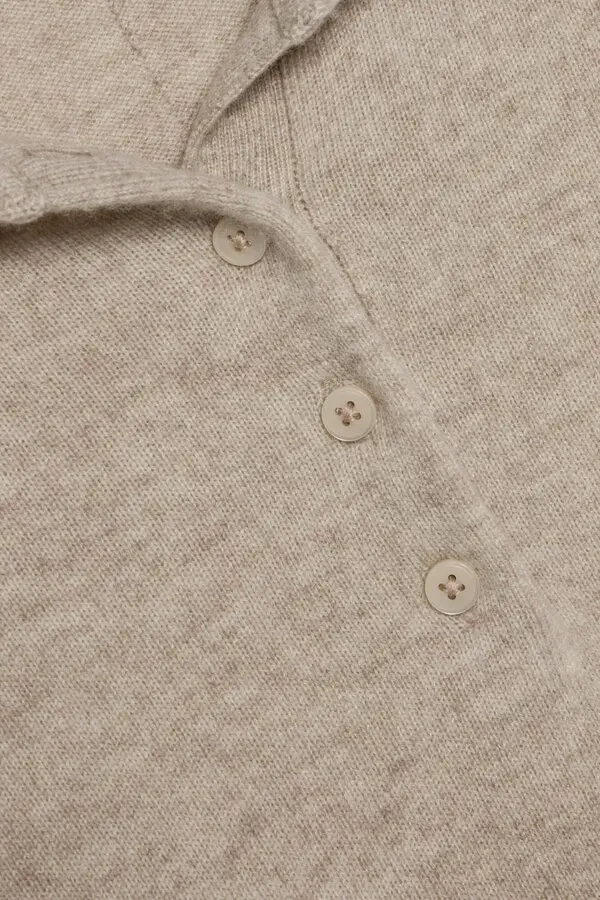 Simkhai Twila Short-sleeve Cashmere Polo Shirt