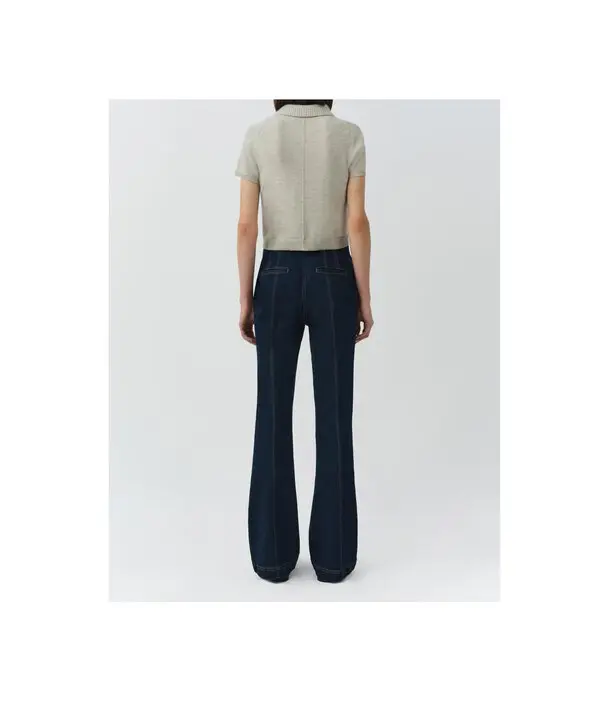 Simkhai Twila Short-sleeve Cashmere Polo Shirt