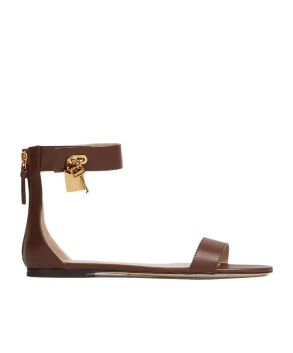 TOM FORD Leather Flat Sandals