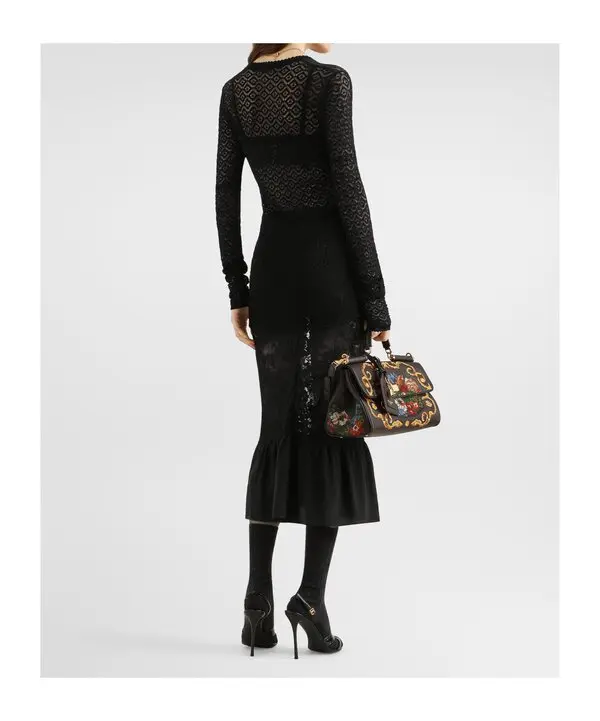 Dolce & Gabbana Dolce Gabbana Lace Knitted Long Cardigan