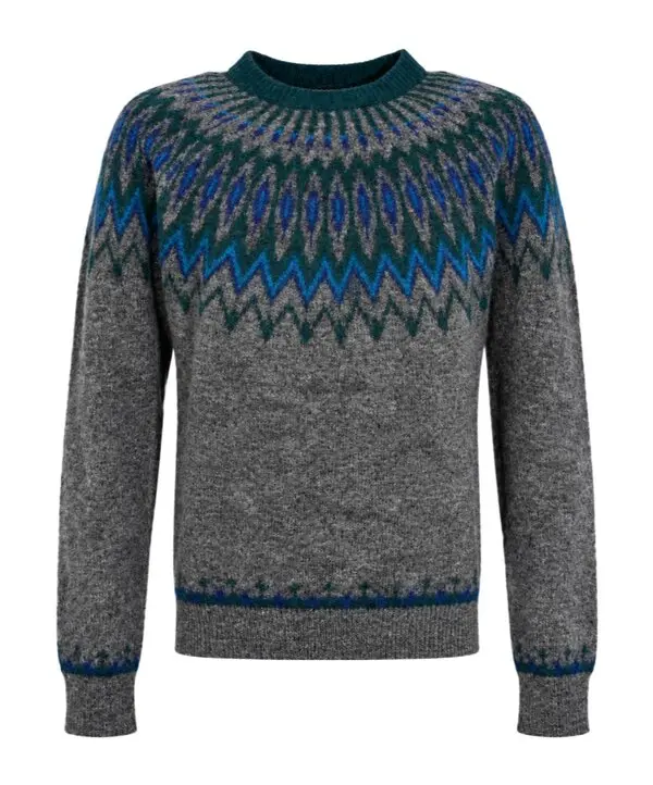 ROBERTO COLLINA Fair Isle Knitted Sweater