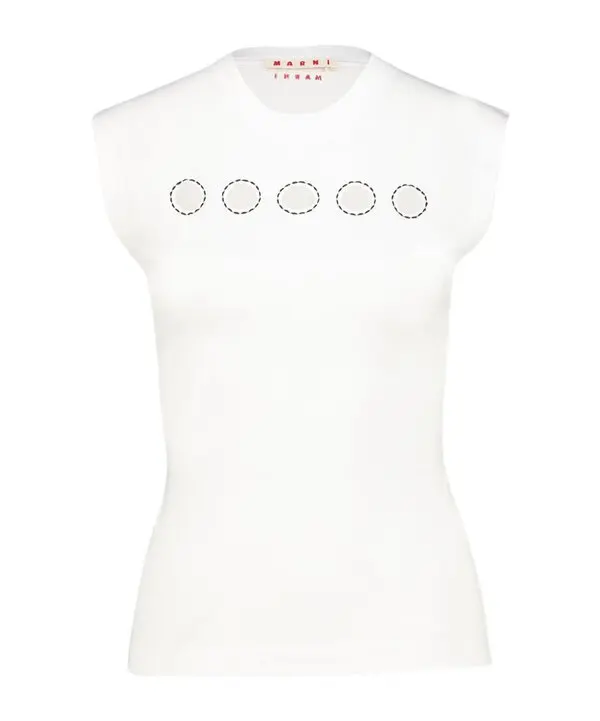Marni Cut-out Sleeveless T-shirt