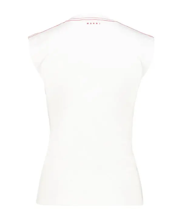 Marni Cut-out Sleeveless T-shirt