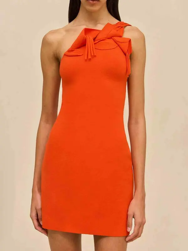 Cult Gaia Camellia-motif Knit Dress