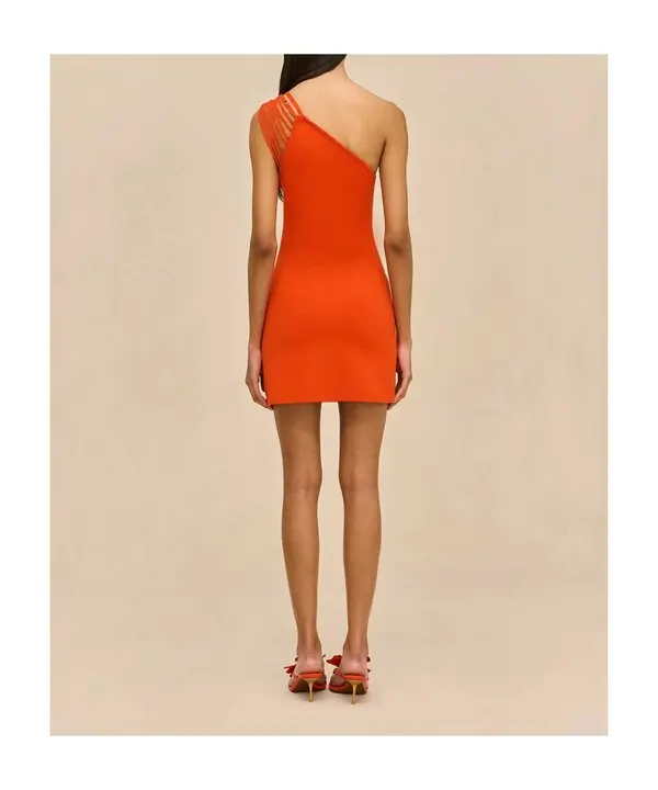 Cult Gaia Camellia-motif Knit Dress