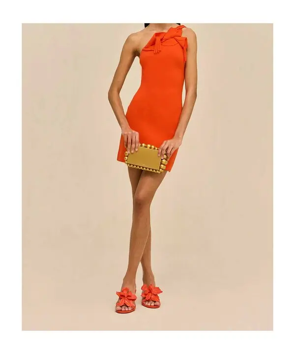 Cult Gaia Camellia-motif Knit Dress