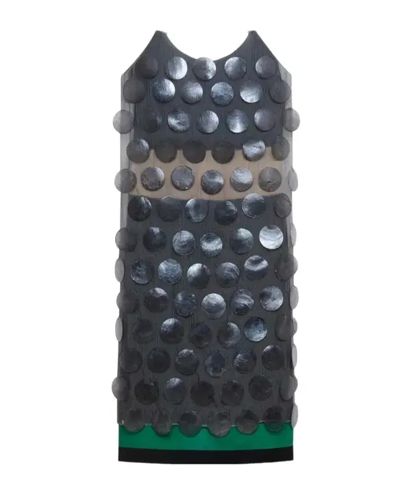 Marni Paillette Embellished Slip Dress - Black