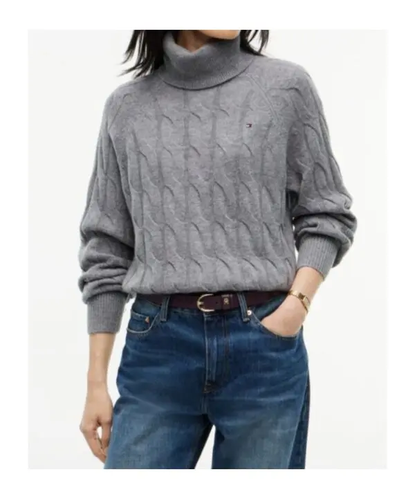 Tommy Hilfiger Cable-knit Roll-neck Sweater