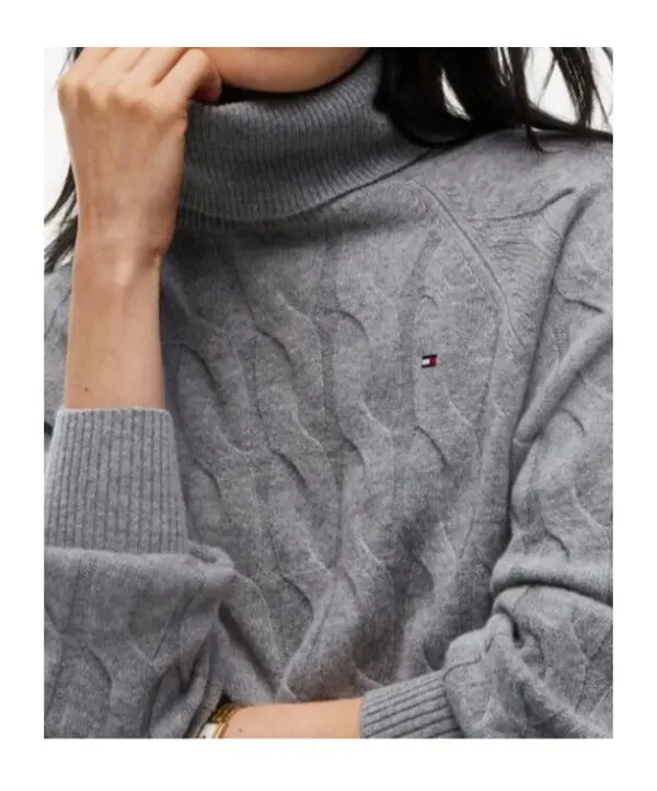 Tommy Hilfiger Cable-knit Roll-neck Sweater