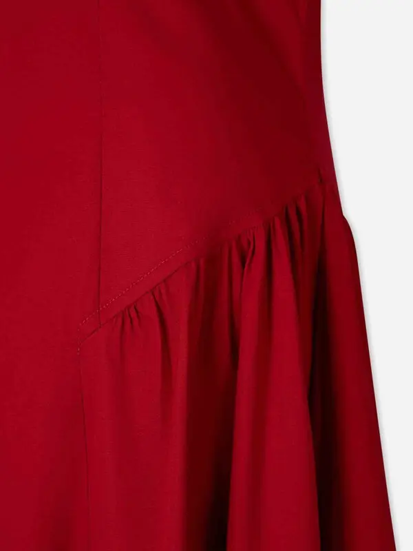 Staud A-line Cotton Midi Dress