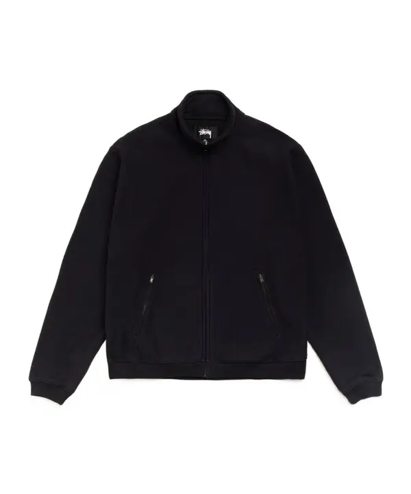 StÜssy Zip-up Funnel-neck Sweatshirt - Black