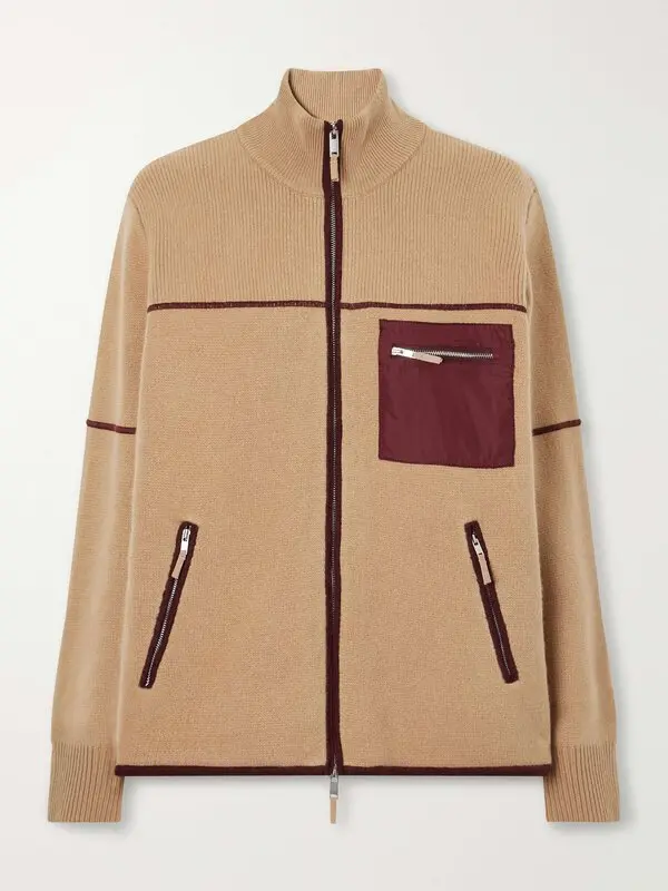 Guest In Residence Louis Rib-trimmed Wool And Cashmere-blend Felt Jacket